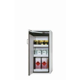 Sicherheitsschrank Typ 90 ASECOS S-CLASSIC-90, Fl&uuml;gelt&uuml;r, Anschlag links, Front Lichtgrau, B 596 x T 616 x H 1298 mm
