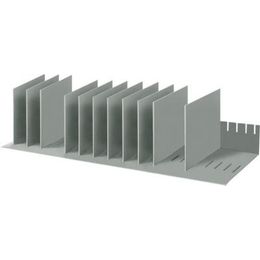 PAPERFLOW Sortierstation, DIN A4, Polystyrol, f&uuml;r Schr&auml;nke, 10 F&auml;cher, B 802 x T 275 x H 210 mm