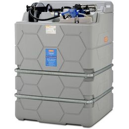 Tankanlage CEMO CUBE Indoor Premium f&uuml;r AdBlue&reg;, 8 m Schlauch, Schlauchaufroller, Z&auml;hler K24, B 1200 x T 1150 x H 1800 mm, 1500 l Volumen