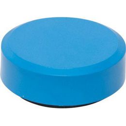 Maul Magnet Maulpro Recycling, rund, mit Facetterand, Haftkraft bis 0,6 kg, &Oslash; 29 mm, 85 % Recycling-Kunststoff lackiert, blau, 20 St&uuml;ck