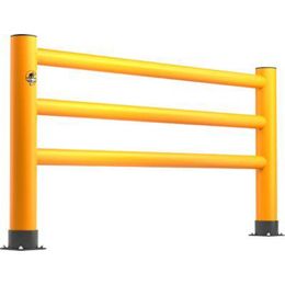 Ampere Handlauf Rack-Mammut&reg;, Kunststoff, L 4000 x H 1100 mm, verkehrsgelb
