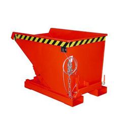 Bauer EXPO&reg; E-300, Sp&auml;ne-Kippbeh&auml;lter Typ E, mit Siebblech, &ouml;l- & wasserdicht, staplertauglich, B 770 x H 1260 x H 835 mm, feuerrot RAL 3000