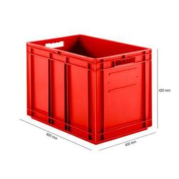 Sch&auml;fer Shop Kasten im EURO-Ma&szlig; EF 6420, 83,8 l, rot