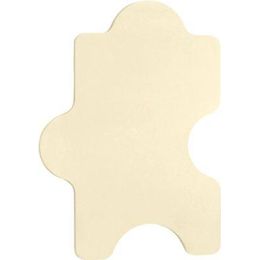 Wandabsorber Puzzle, B 1000 x H 500 mm, Polyestervlies in Filzoptik, Elfenbein