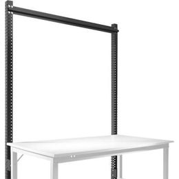 Manuflex MaAufbauportal, Grundtisch STANDARD Arbeitstisch-/Werkbanksystem UNIVERSAL/PROFI, 1500 mm, anthrazit