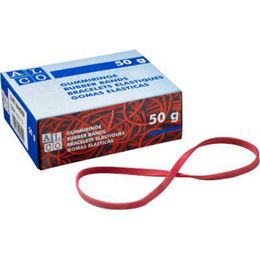 Alco Gummib&auml;nder, rot, 150 x 4 mm, 50 g
