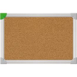 Franken Korktafel U-Act! Linie&reg;, Wandmontage im Hoch- & Querformat, Aluminiumrahmen, 400x600 mm