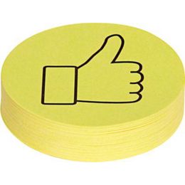 Maul Moderationskarten Daumen, f. Meinungsabfragen/Stimmzettel, 100 St&uuml;ck