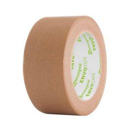 Packband envirotape Envo Tape&reg; 4500, robust, 6 Rollen mit jeweils L 50 lfm x B 50 mm, 100 % recycelbar, Papier & Naturkautschuk, braun