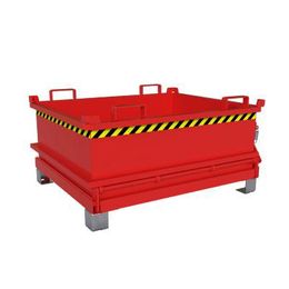 Bauer Mini-Klappbodenbeh&auml;lter MSB 400, B 1200 x T 1000 x H 625 mm, feuerrot RAL 3000