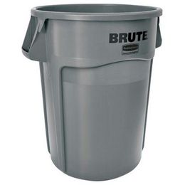 Abfallbeh&auml;lter Rubbermaid Brute, 166,5 l, rund, UV-Blocker, L 612 x B 717 x H 796 mm, Polyethylen, grau