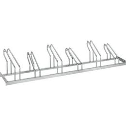 B&uuml;gelparker, 1-seitig, f&uuml;r Reifen bis B 55 mm, B 2100 x T 540 x H 500 mm, Stahl feuerverzinkt, 6 Einstellpl&auml;tze, montiert