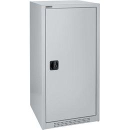 Sch&auml;fer Shop Sch&auml;fer Shop Genius Fl&uuml;gelt&uuml;rschrank FS, Stahl, mit Bel&uuml;ftungsl&ouml;chern, B 545 x T 620 x H 1105 mm, 3 OH, wei&szlig;aluminium/wei&szlig;aluminium, bis 250 kg