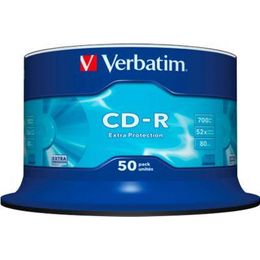 Verbatim CD-R, bis 52fach, 700 MB/80 min, 50er-Spindel