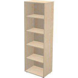 Sch&auml;fer Shop Sch&auml;fer Shop Genius Regal TETRIS WALL, 5 Ordnerh&ouml;hen, B 600 x T 420 x H 1880 mm, Ahorn-Dekor