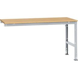Manuflex Ansatztisch UNIVERSAL Standard, Tischplatte Multiplex, 1750x1000, alusilber