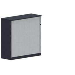 Querrollladenschrank BEXXSTAR, 3 Ordnerh&ouml;hen, H 1155 mm, schwarz