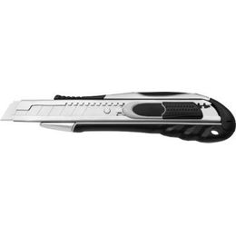 Westcott Cutter &raquo;Duo Safety&laquo;, Sicherheitsmesser mit Duo-Funktion, Klingenbreite 18 mm, Metallgeh&auml;use, Softgrip-Grif