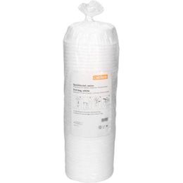 Deiss Auffangbeutel/Spuckbeutel, 2,5 liter, aus LDPE, mit Verschlussring, B 165 x T 415 mm, wei&szlig;, 300 St&uuml;ck