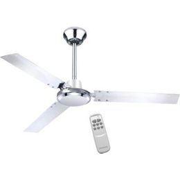 Deckenventilator Verona, 65 W, 3 Geschwindigkeiten, mit Fernbedienung, chrom