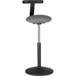 Stehhocker Rovo SOLO mit Monopad, Sitzh&ouml;he 630 &ndash; 855 mm, schwarz/grau