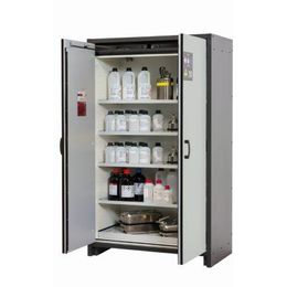 Sicherheitsschrank Typ 30 ASECOS Q-CLASSIC-30, Fl&uuml;gelt&uuml;ren, Front Lichtgrau, B 1164 x T 620 x H 1947 mm