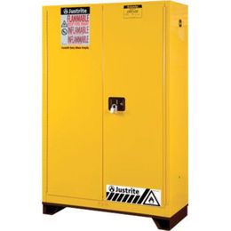 Justrite FM-Sicherheitsschrank Classic Sure-Grip&reg; EX, f&uuml;r entz&uuml;ndbare Fl&uuml;ssigkeiten, bis 170 Liter, manuell schlie&szlig;end, gelb