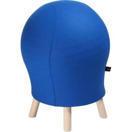Topstar Hocker Sitness Alpine, mit integriertem Gymnastikball, Bezug 75 % Schurwolle, blau
