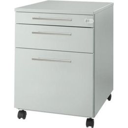 Sch&auml;fer Shop Sch&auml;fer Shop Select Rollcontainer Start Off 126, Utensilien-, H&auml;ngeregisterauszug, Schublade, abschlie&szlig;bar, B 432 x T 580 x H 595 mm, lichtgrau