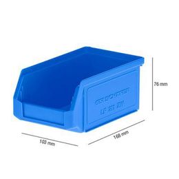 Sch&auml;fer Shop Sichtlagerkasten SSI Sch&auml;fer Serie PROFI LF 211, Kunststoff, 0,9 l, blau