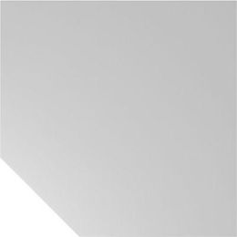 Verkettungselement TOPAS LINE, f&uuml;r manuell h&ouml;heneinstellbare Schreibtische, Trapezeckplatte, lichtgrau/silber