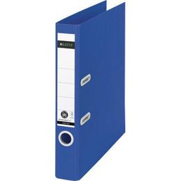 Leitz&reg; Ordner Recycle, A4, R&uuml;ckenbreite 50 mm, 180&deg;-Hebelmechanik, R&uuml;ckenschild & Griffloch, zu 100 % recycelbar, blau