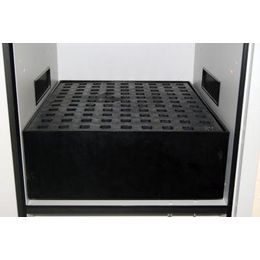 Auffangwanne f&uuml;r ASECOS S&auml;uren- und Laugenschr&auml;nke der SL-Serie, Polyethylen, B 471 x T 567 x H 173 mm, 33,5 l, bis 70 kg