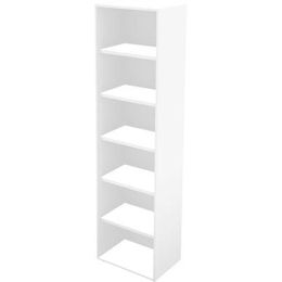 Sch&auml;fer Shop Sch&auml;fer Shop Genius Regal TETRIS WALL, 6 Ordnerh&ouml;hen, B 600 x T 420 x H 2250 mm, wei&szlig;