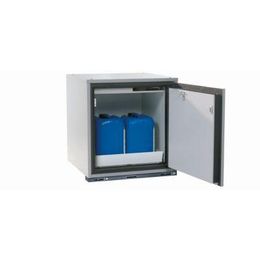 Sicherheitsunterbauschrank Typ 90 ASECOS UB-T-90, Fl&uuml;gelt&uuml;r, Anschlag rechts, Front Lichtgrau, B 593 x T 574 x H 600 mm