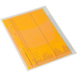 EICHNER Transparenttasche, selbstklebend, DIN A4 Dehnfalte/Klappe, 10 Stk.