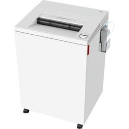 Aktenvernichter IDEAL 4003 CC/O, Partikelschnitt 2 x 15 mm, P-5, 165 l, 13-18 Blatt Schnittleistung, Sicherheitsklappe, mobil, wei&szlig;