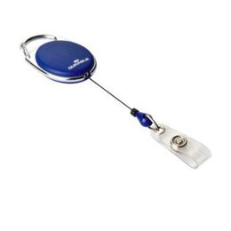 Durable Ausweishalter Jojo Style, mit Druckknopf-Schlaufe, ohne Kartenhalter, 10 St&uuml;ck, blau