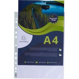 Exacompta Prospekth&uuml;llen Forever, DIN A4, Recycling-Polypropylen, 60&micro;, genarbt, transparent, 100 St&uuml;ck