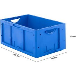Sch&auml;fer Shop Euro Box Serie LTB 6270, aus PP, Inhalt 51,4 L, ohne Deckel, blau
