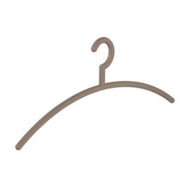 Kunststoff-Kleiderb&uuml;gel Rudolf Weber KG Nizza, B&uuml;gelst&auml;rke 12 mm, 10 St&uuml;ck, taupe