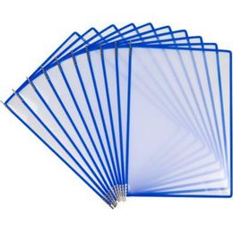 Sichttafel Tarifold Easy Load Pro, DIN A4, 10 St., Eckverschluss, Metalldrehzapfen, blau