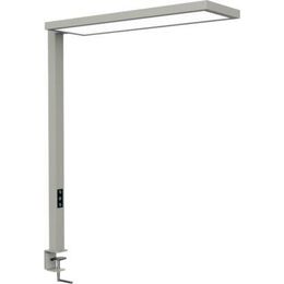 LED-Tischklemmleuchte Maul Maulsenja, 87 W, 15150 lm, 2700-5700 K, direktes/indirektes Licht, dimmbar, Bewegungs-/Lichtsensor, Aluminium, silber