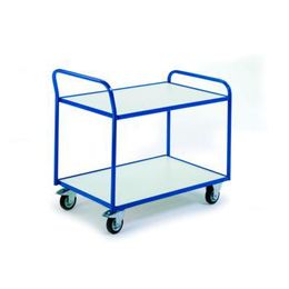 ROLLCART ESD-Tischwagen mit 2 Etagen, 790 x 490 mm, Tragkraft 250 kg
