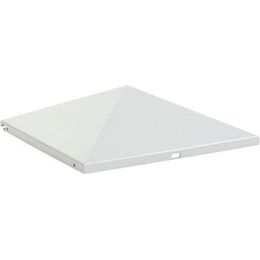 V-Part Deckel f&uuml;r Ascher-Papierkorb Pyramide, geschlossen, pyramidenf&ouml;rmig, Edelstahl, B 365 x T 345 x H 95 mm, silber