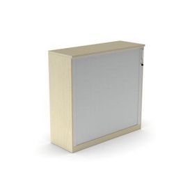 Querrollladenschrank BEXXSTAR, 3 Ordnerh&ouml;hen, H 825 mm, Ahorn-Dekor
