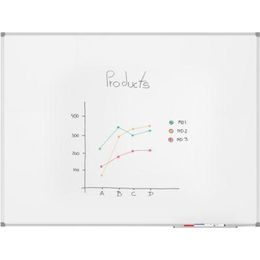 Maul Whiteboard Standard, 900 x 1200 mm, emaillebeschichtete Oberfl&auml;che