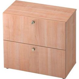 H&auml;ngeregistraturschrank TOPAS LINE, 2 Ordnerh&ouml;hen, mit Vollauszug, Nu&szlig;baum-Dekor/Nu&szlig;baum-Dekor
