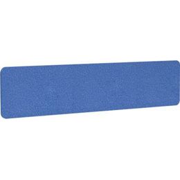 Akustik Tischtrennwand AKUSTIX Vario, Schallabsorptionsklasse B, St&auml;rke 18 mm, ohne Klemmen, B 1800 x H 400 mm, PET-Filz, blau