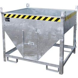 Bauer Silobeh&auml;lter SGS 50, mit Schieberverschluss, L 1000 x B 1200 x H 1025 mm, 0,5 m&sup3;, bis 750 kg, Stahlblech, feuerverzinkt